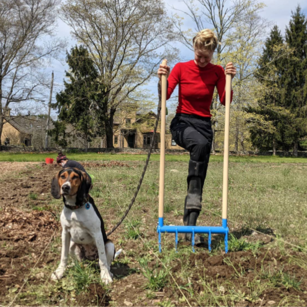 Cultivator Treadlite Broadfork | 20" wide | 5 tines – Treadlite Broadforks